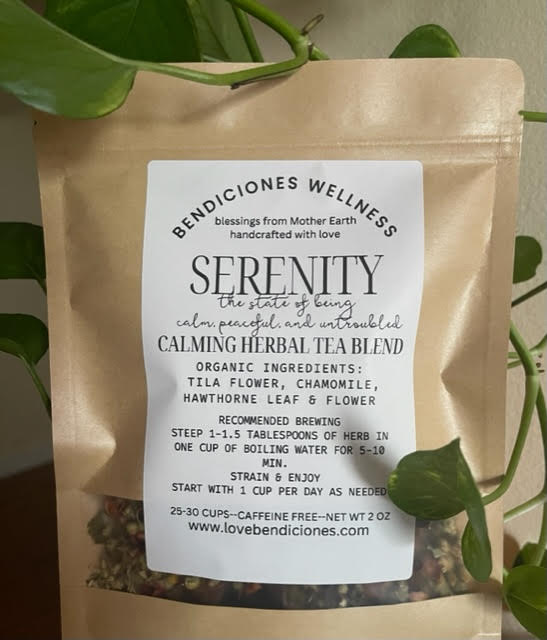 Serenity Calming Botanical Herbal Tea Blend (loose leaf) – Bendiciones ...